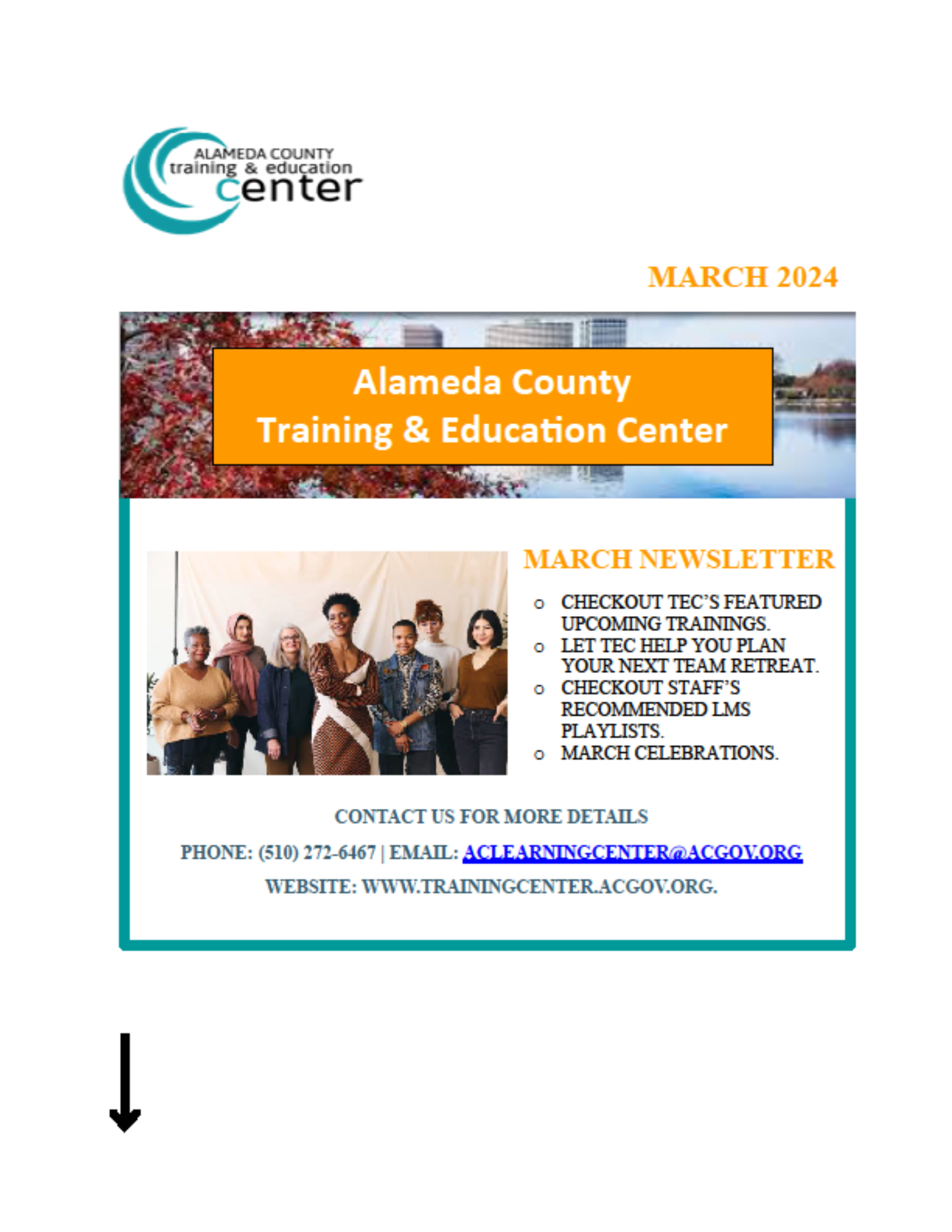 Training & Education Center March Newsletter - Alameda County Training ...