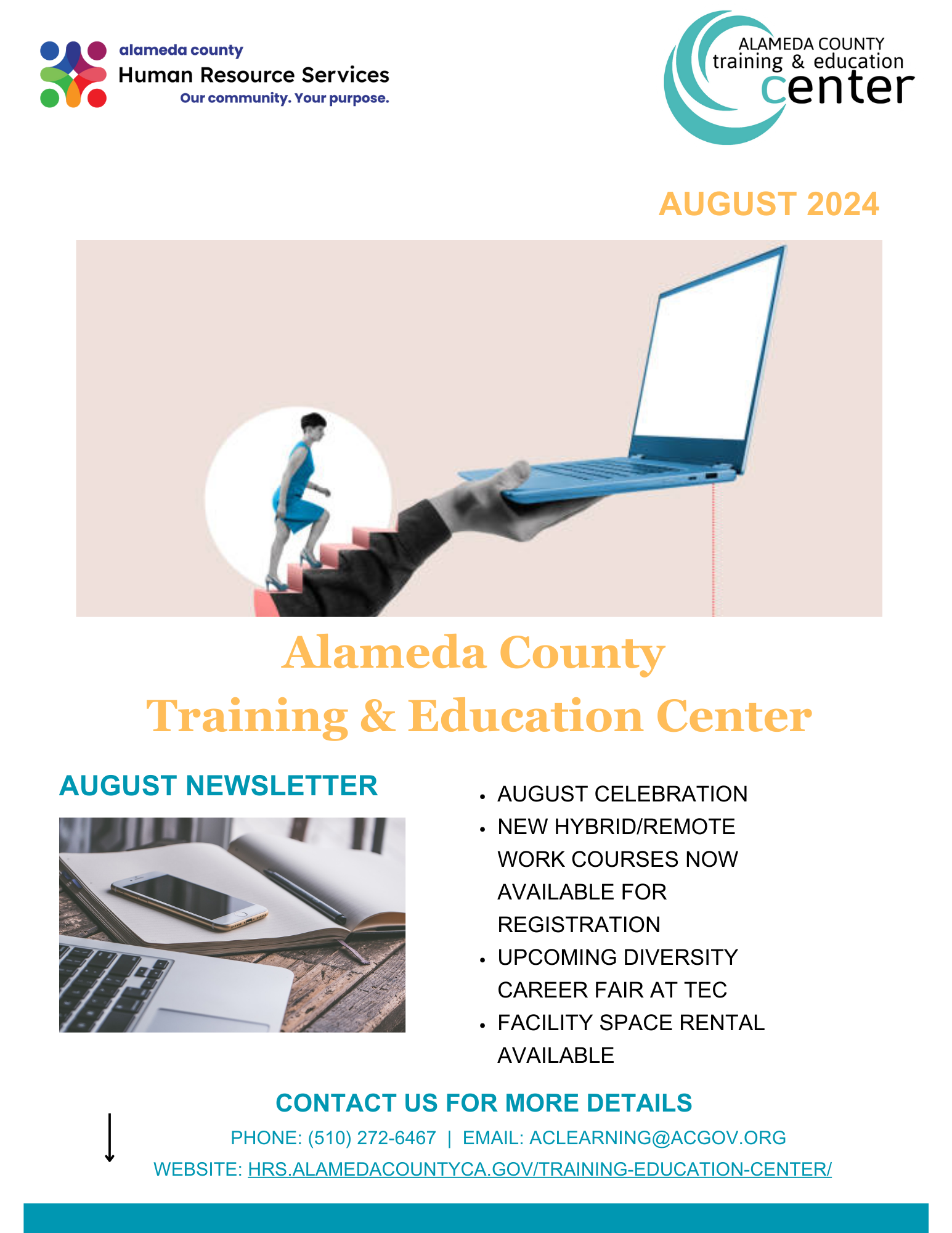 August - Training & Education Center Newsletter - Alameda County ...